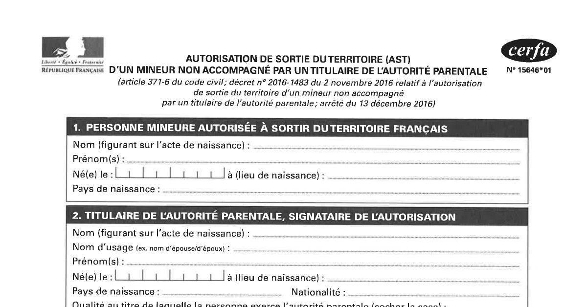 Comment faire traduire une autorisation de sortie de territoire